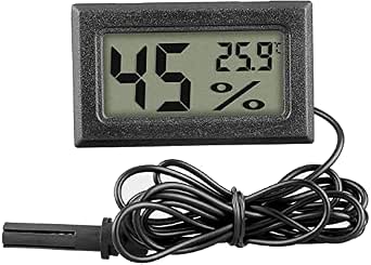 PAXMAX Mini Thermo-Hygrometer LCD Digital Temperature Humidity Moisture ...