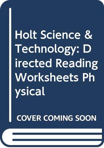 Amazon.com: Holt Science & Technology: Directed Reading Worksheets ...