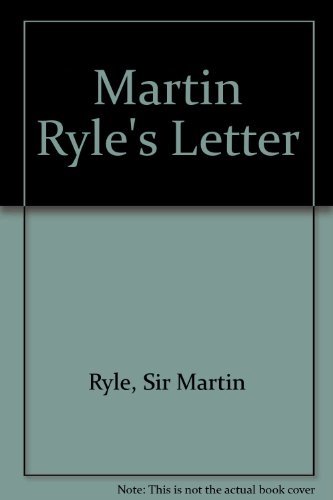 Martin Ryle's Letter: Martin Ryle: 9780903400947: Amazon.com: Books