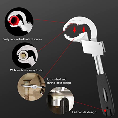 Universal Adjustable Double-Ended Wrench, Multifunctional Bathroom ...