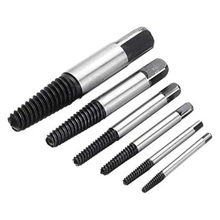 Generic Reverse Threaded Screw Extractor Set Bolt Stud Pipe Remover ...