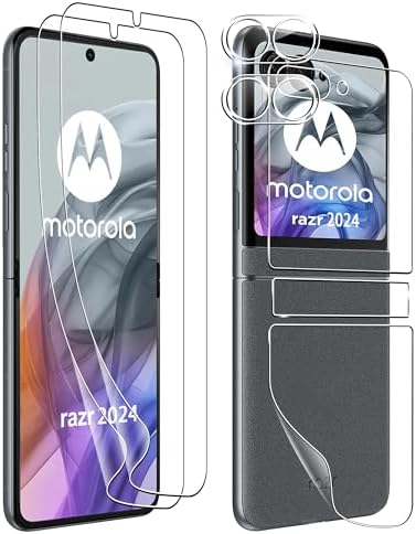 Amazon.com: Fhyeugfy for Motorola Moto Razr 2024 Screen Protector,[2+2 ...