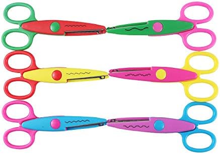 HIGHROCK 6 PCS Craft Scissors Decorative Edge Scissor Set, Zig Zag ...