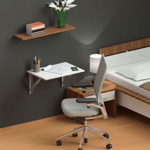Buy Folding Wall ed Engineered Wood Study Table/Office Table Stand ...