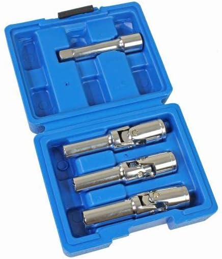 US PRO Tools 3pc Glow Plug Deep UJ Socket Set 8mm 10mm 12mm 3/8" Drive ...