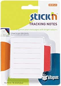 Stick'n 21483 Tracking Notes,70x70mm, 50 Sheets per Pad, Paper Card ...
