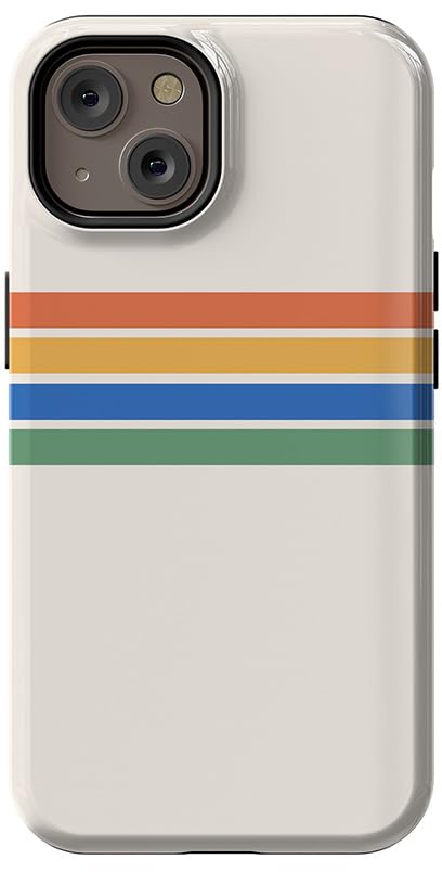 Snapklik.com : Casely iPhone 15 Pro Case Totally Groovy Rainbow Stripes Color Block Case ...