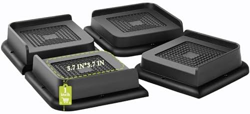 Amazon.com: Yookwutar 4 Pack Furniture Risers 1 Inch, Adjustable Bed ...