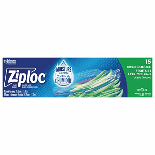 Ziploc Fresh Produce Bags Large - 15 Count at Tracey Parmelee blog