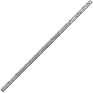 Linex Metre Ruler, Stainless Steel, with Imperial and Metric Markings ...