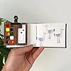 Amazon.com: Mini Portable Watercolor Palette, 9 Color Sketchbook ...