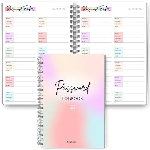 Amazon.com : Password Logbook with Alphabetical Tabs - Password ...