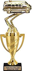 Amazon.com : Crown Awards Van Trophy, 14" Gold Cup Van Trophies with ...