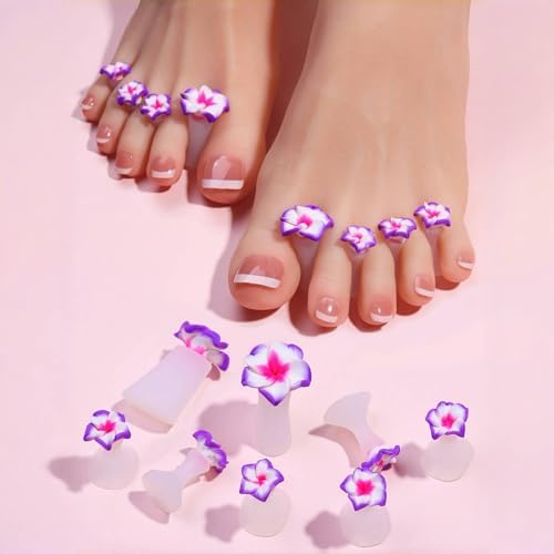Amazon.com : 8 Pieces Silicone Toe Separators Cute Toe Separators for ...