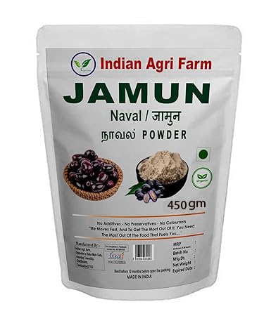 Iagrifarm Organic Jamun Seed Powder / 450g / Naval/Jamun Seed/Jambolan ...