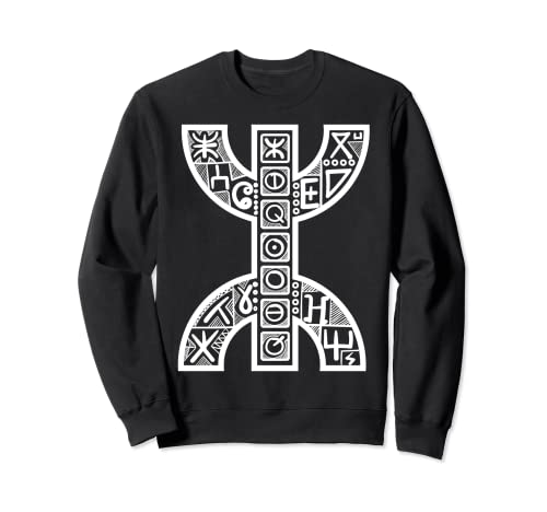 Amazigh Vintage Yaz with Tifinagh Berber Pattern & Symbols Sweatshirt ...