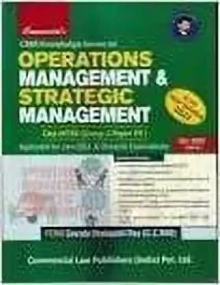 Amazon.in: Buy Operations Management & Strategic Management (CMA Inter ...