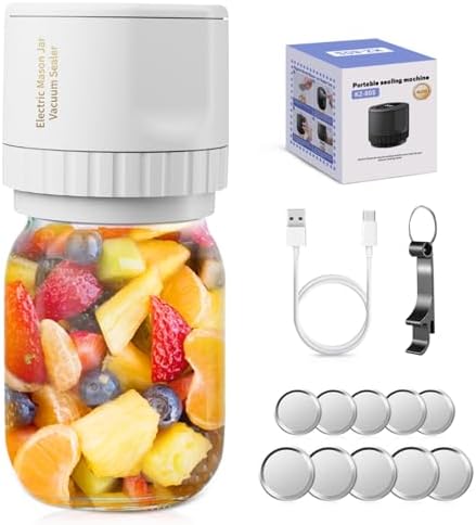 Amazon.com: True Bright Mason Jar Sealer, TrueBright Mason Jar Vacuum ...