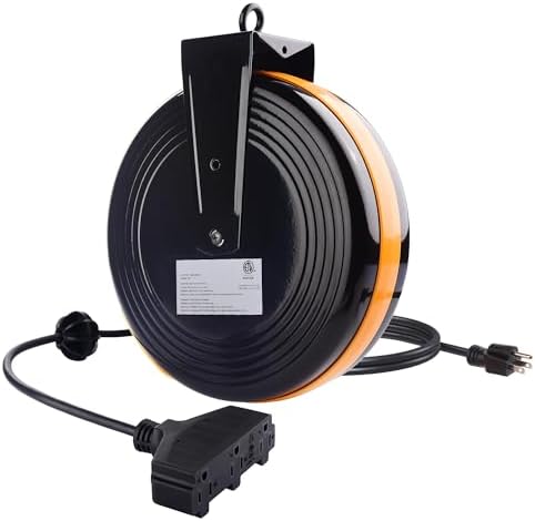 Amazon.com: DEWENWILS 30 Ft Retractable Extension Cord Reel, Ceiling ...