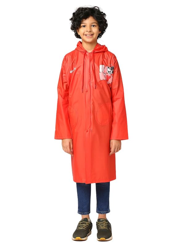 Citizen Mickey Mouse Kids Raincoat with Inbuilt Hood & Carry Bag, PVC ...