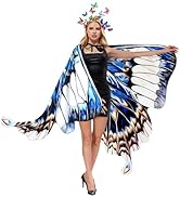 Amazon.com: INCOK Black Gold Moth Wings - Adult Double-Sided Printing ...