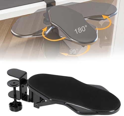 Computer Arm Rest Support Extender for Desk, Adjustable Rotating Arm ...