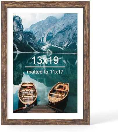 Amazon.com - Hongkee 13x19 Picture Frame, Rustic Brown Wood Style ...