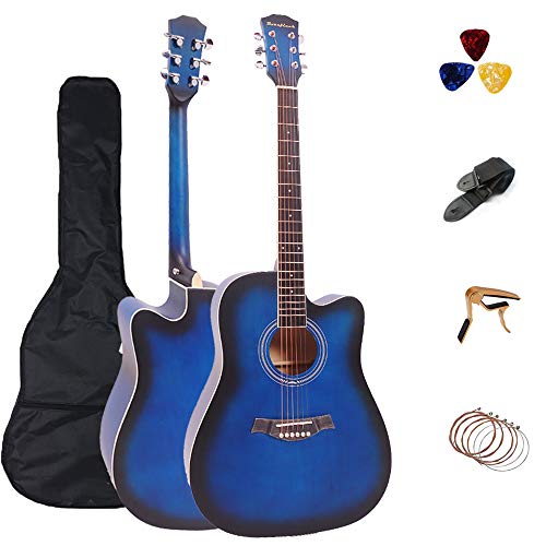 41 inch Acoustic Guitar Full Size Cutaway Folk G in Pakistan | WellShop.pk