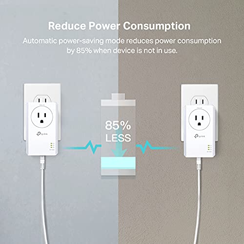 TP-Link AV1000 Powerline Ethernet Adapter(TL-PA7017P KIT)- Gigabit Port ...