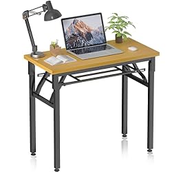 Amazon.com: YJHome Computer Table Folding Writing Desk, Modern Office ...