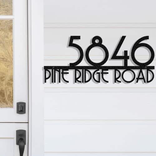 Amazon.com: Personalized Modern Metal House Numbers for Outside, Custom ...