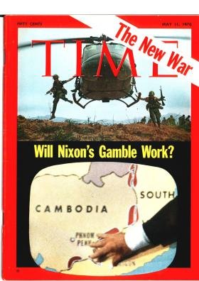 TIME MAGAZINE MAY 11 1970 50 CENT COVER PRICE SOLDIERS JUMPING OUT OF ...
