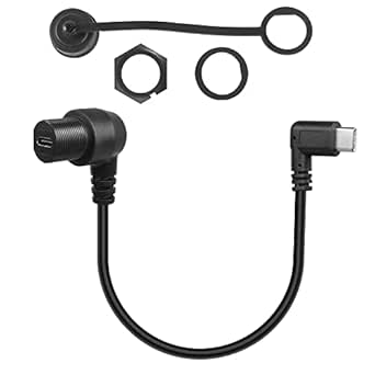 QIANRENON 90 Degree Angle USB C Flush Panel Mount Cable USB Type C 2.0 ...