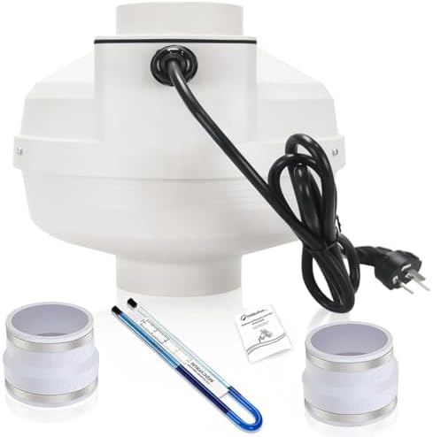 Amazon.com: Rysmirs 4 to 3 inch Radon Mitigation Fan System Kit - Ultra ...