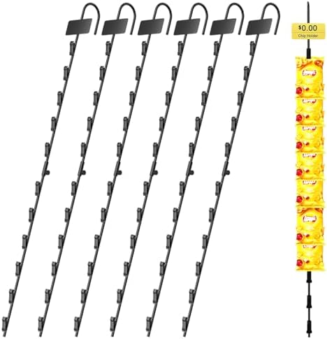 Amazon.com: Hanging Chip Display Rack, 6 Pack Potato Chip Rack Display ...