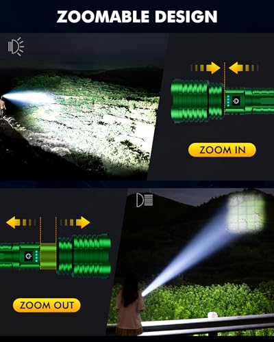 Super Bright Flashlight 5000.000 High Lumens, LED Rechargeable ...