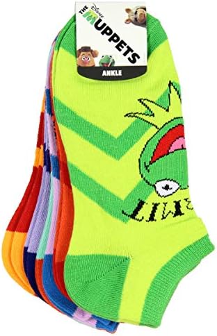 Amazon.com: Disney The Muppets Socks Adult Kermit Animal Miss Piggy ...