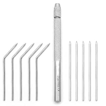 Edu-Labs Dissecting Teasing Needle with Metal Adjustable Holder Set ...