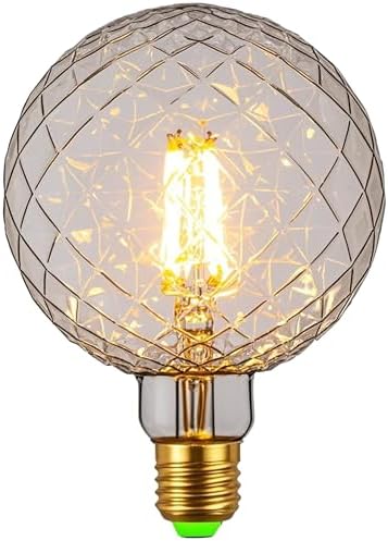 Tianfan LED Bulbs Vintage 4W Warm White 2700Kelvin Big Globe Crystal ...