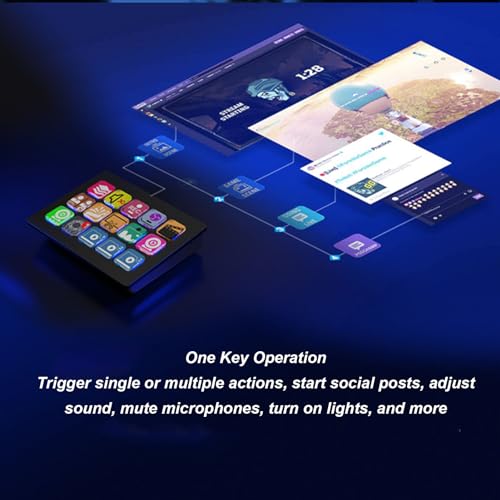 All In One Keypad for Streaming, Studio Controller 15 Macro Keys, LCD Custom Keyboard 15 Keys ...