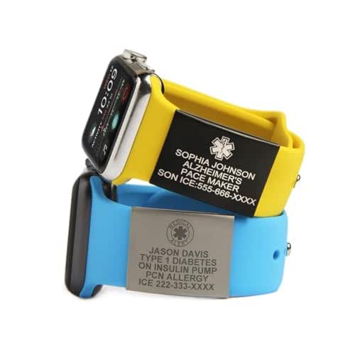 Amazon.com: Personalized Medical ID Tag for Watch Bands, Custom ...
