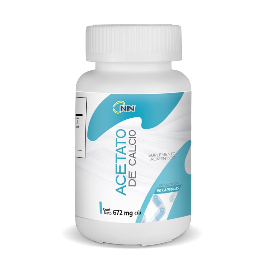 Acetato de Calcio + L-Lisina Suplemento Alimenticio : Amazon.com.mx ...