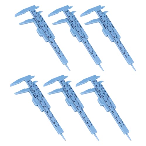 Bitray Plastic Vernier Caliper Blue Double Scales 3-inch/80mm Mini ...
