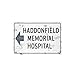 Amazon.com: Toynk Halloween II Haddonfield Memorial Hospital Metal Sign