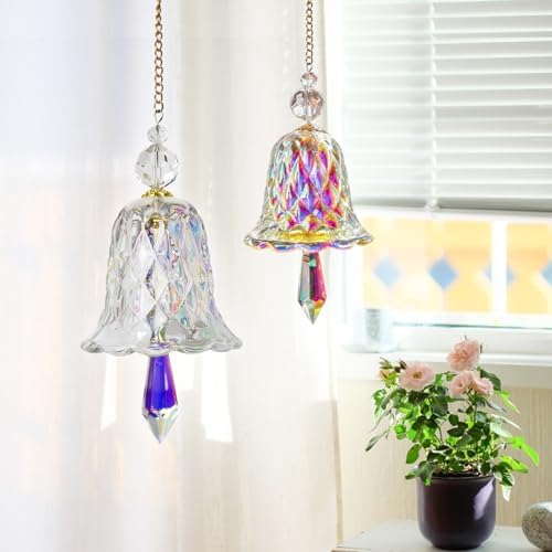 Amazon.com : MUMTOP Wind Chimes for Outside, Stained Glass Wind Chime ...