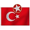 Amazon.com : Heavy Duty Turkey Flag 3x5 Ft, Longest Lasting Oxford ...