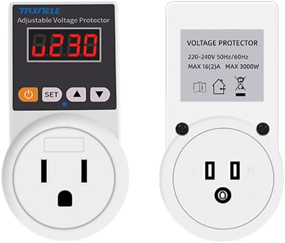 Amazon.com: AC 220V 16A Automatic Adjustable Voltage Surge Protector ...