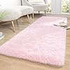 Amazon.com: Keeko Pink Runner Rugs for Bedroom Girls Room, 2x8 Fluffy ...