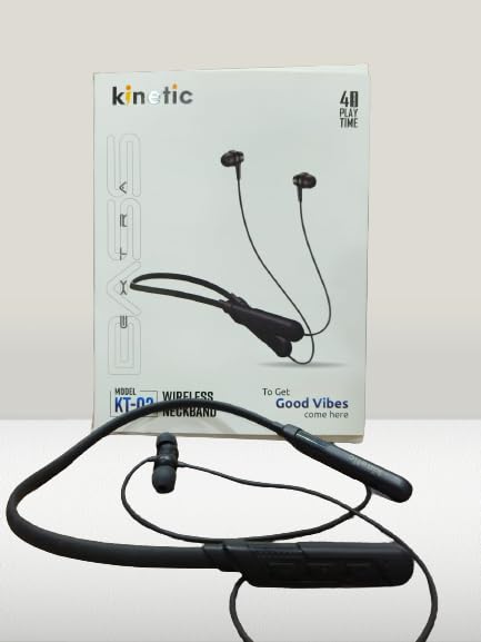 Kinetic KT-02 Wireless Bluetooth Neckband with Mic and Noise ...