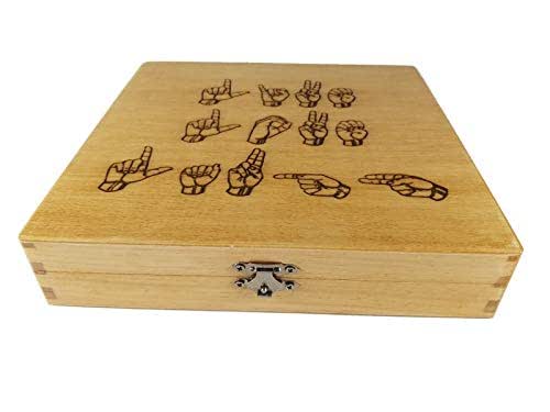 Amazon.com: American Sign Language (ASL) - Live Love Laugh Keepsake Box ...
